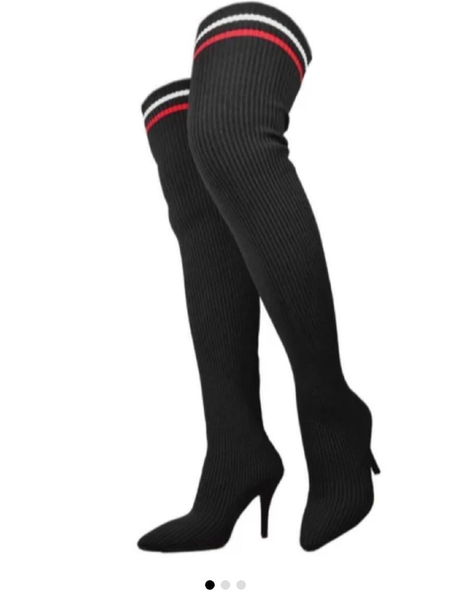 Bota Meia Over The Knee . Linda Usei Apenas As Uma Vez | Bota Feminina ...