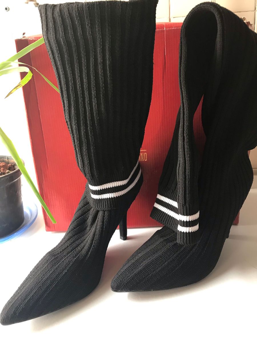 Bota Meia Over The Knee | Bota Feminina Vizzano Usado 31720659 | enjoei