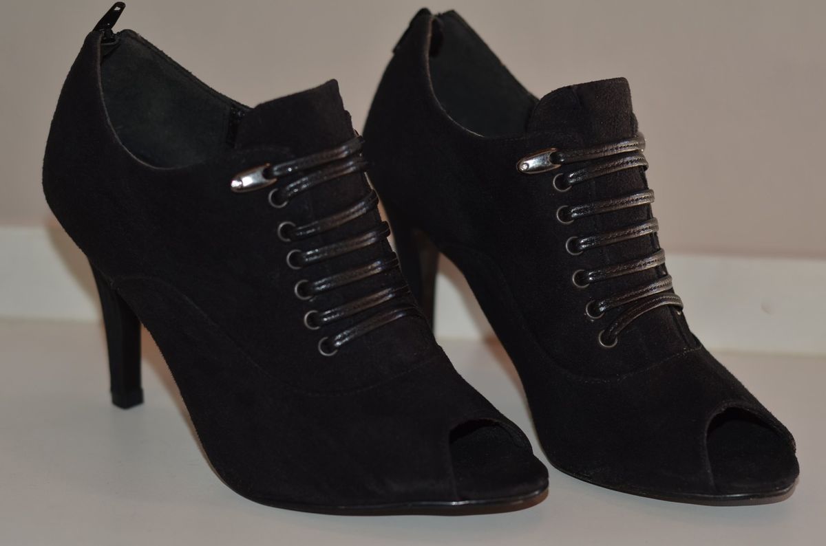 Bota Open Boots Cano Curto N°35 | Bota Feminina Vizzano Usado 75640245 | enjoei