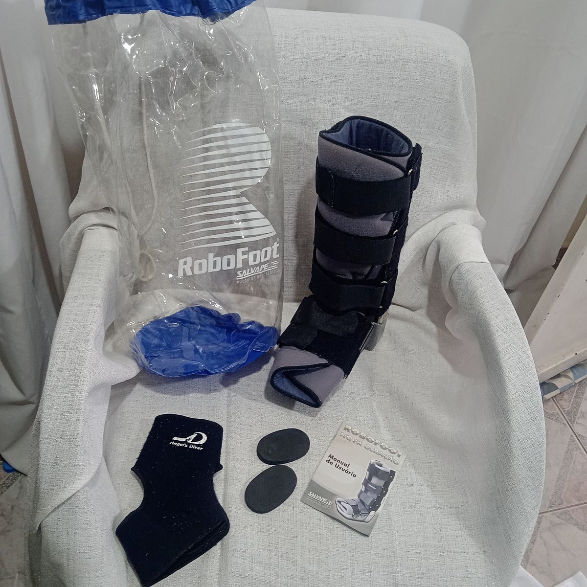 Bota Ortopédica Robofoot Nova Geração | Item p/ Esporte e Outdoor ...