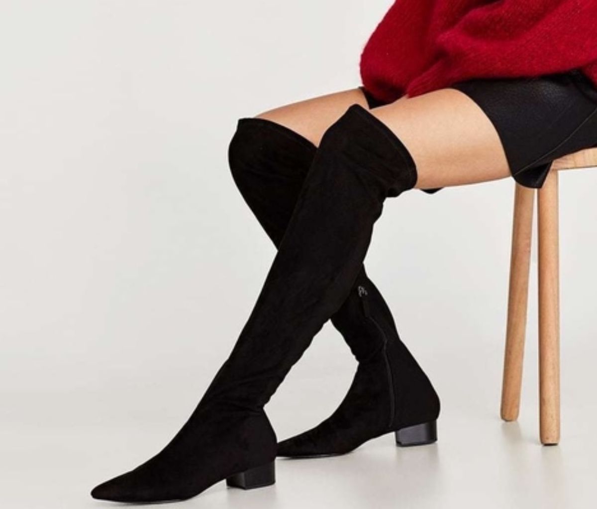 Bota Over The Knee Zara Bota Meia | Bota Feminina Zara Usado 42466715 ...