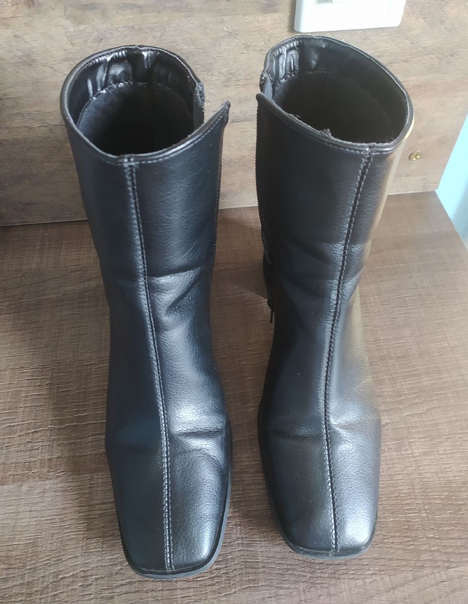Bota Satinato Preta | Bota Feminina Satinato Usado 74275169 | enjoei