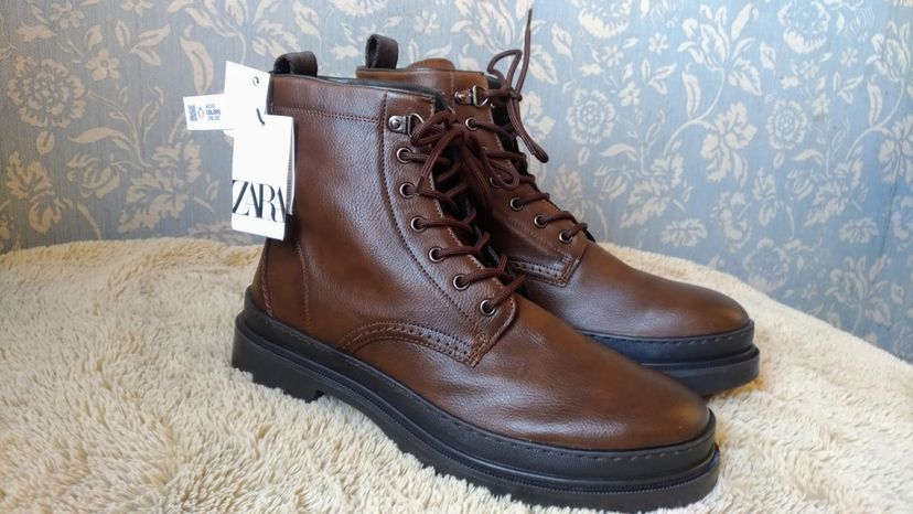 Bota Zara Masculino em Couro - Nova Tam.42 | Bota Masculina Zara Nunca ...