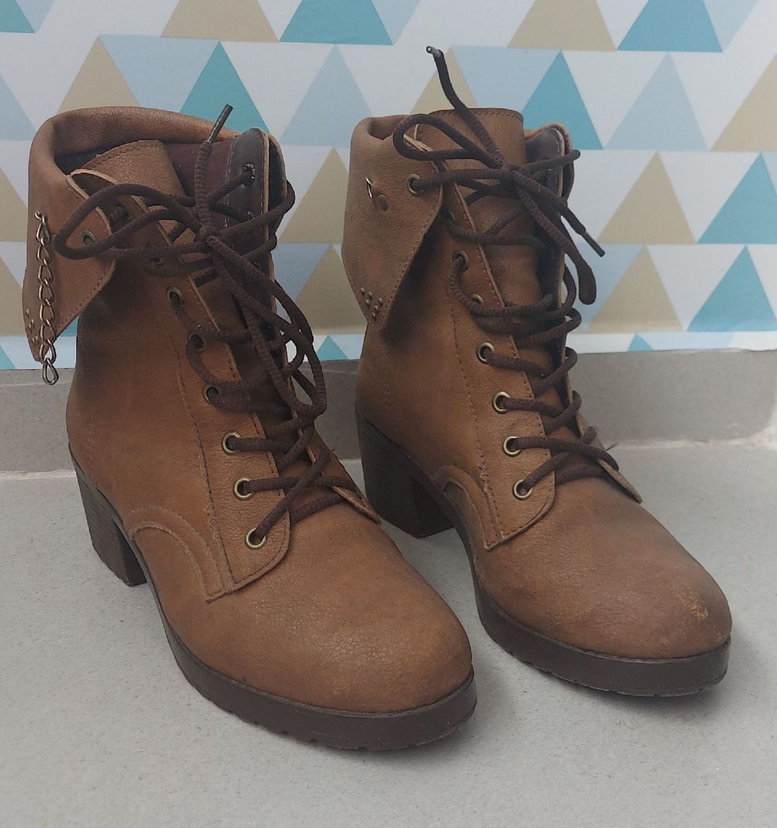 Botinha Marrom | Bota Feminina Fiveblu Usado 49724663 | enjoei