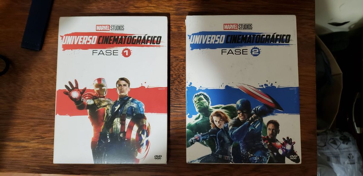 Box com Todos Os Filmes da Fase 1 e 2 Marvel | TV e Display Dvd Nunca ...