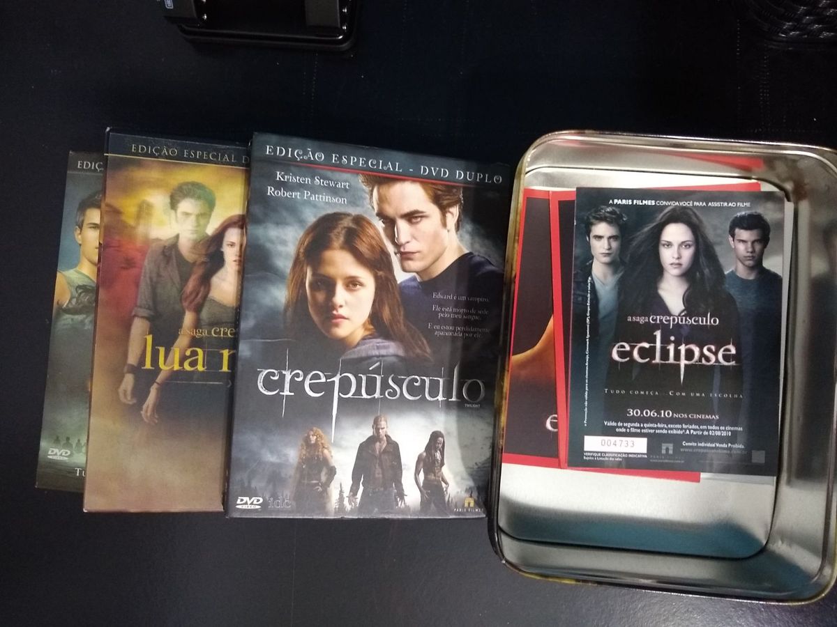Box de Edições Especiais da Saga Crepúsculo | Filme e Série Paris ...