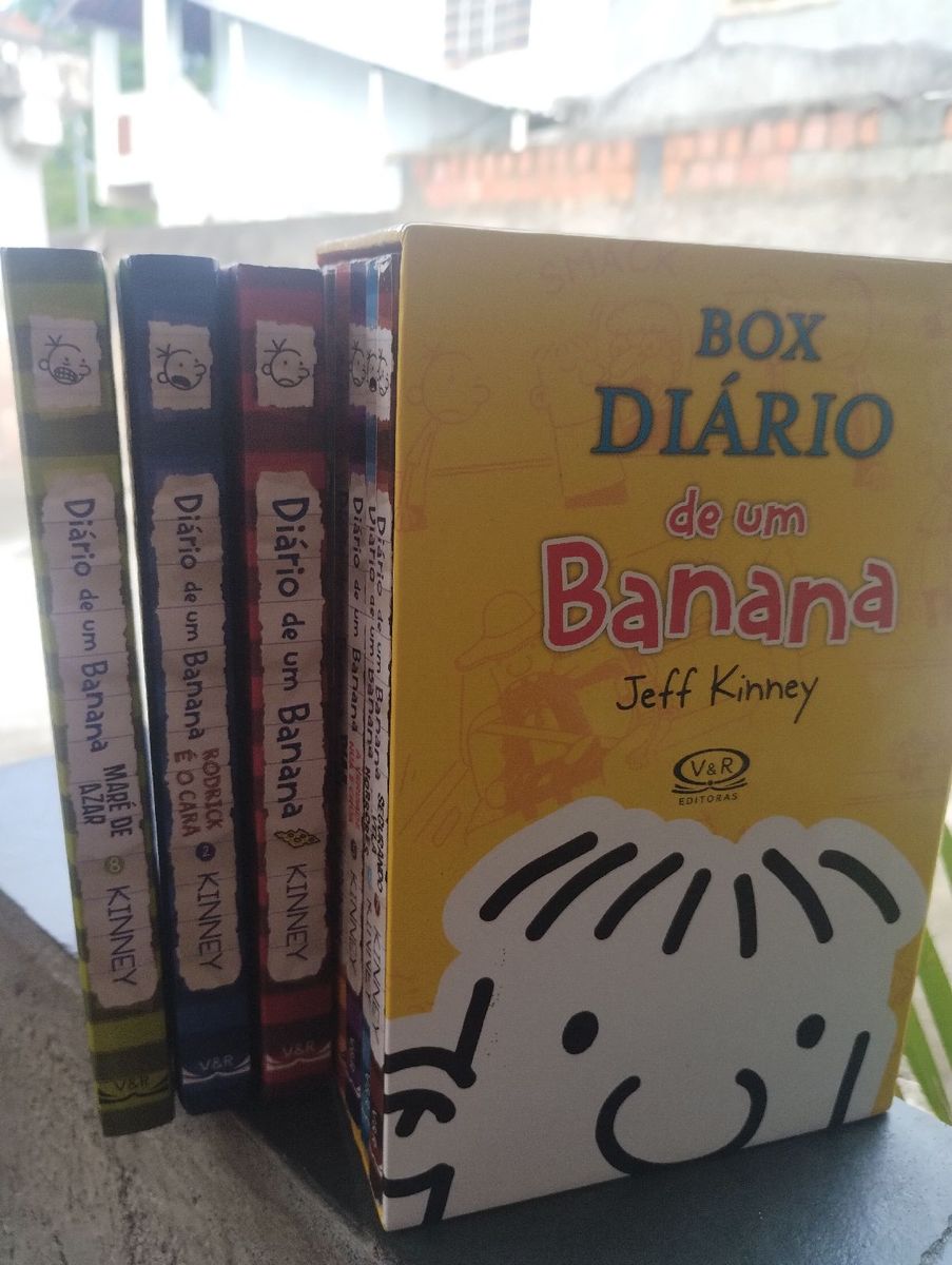 Box Diário de Um Banana - Vol 1 Ao 8 (3 de Capa Dura) | Livro V E R ...