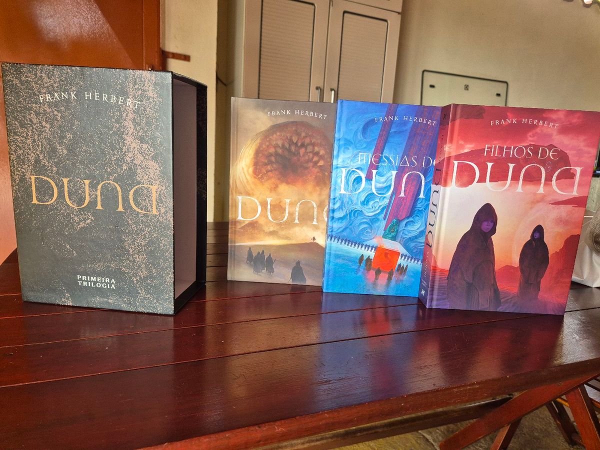 Box Duna: Primeira Trilogia + Mapa Arrakis | Livro Editora Aleph Usado ...