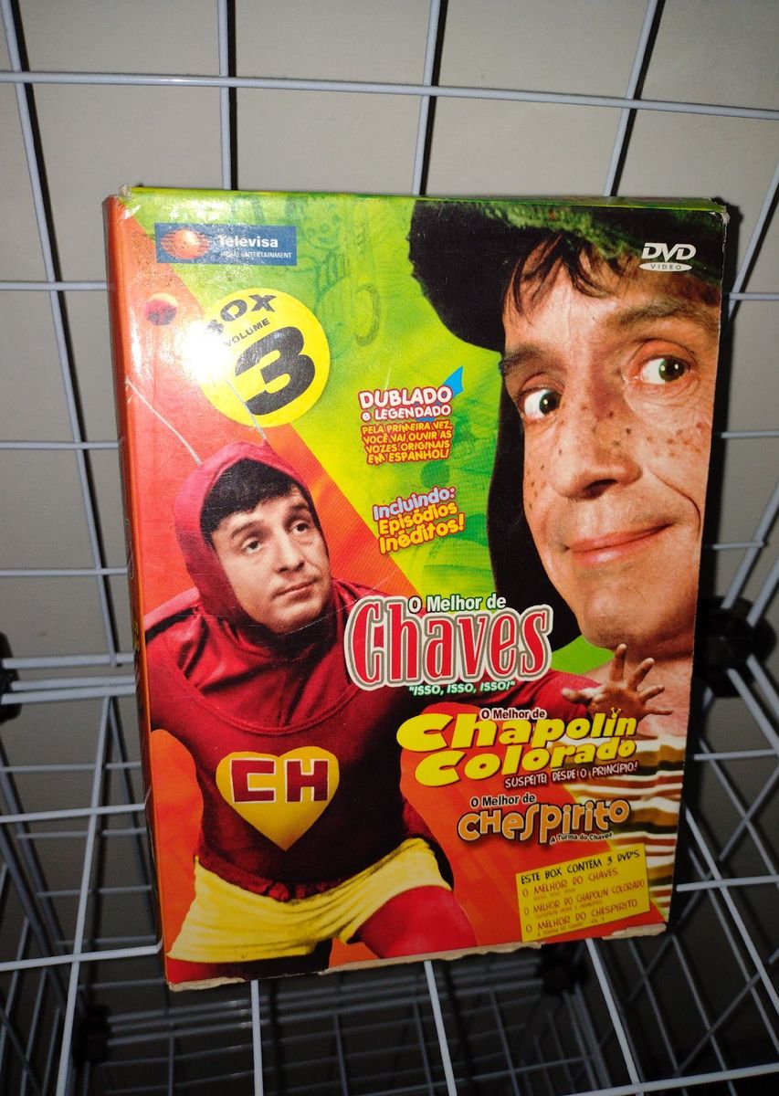 Box Dvd Chaves Vol 3 Chapolin Chespirito | Item de Música Televisa Sbt ...