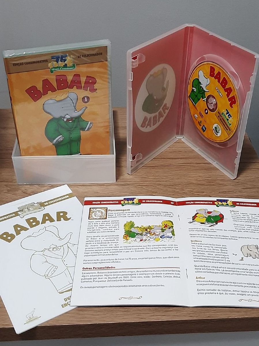 Box Dvd Desenho Babar - Edição de Colecionador 75 Anos | Filme e Série ...