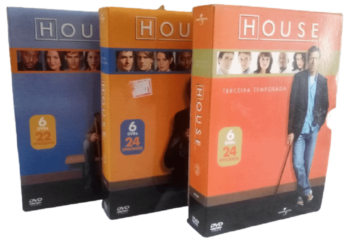 Box Dvd Original Seriado - House - 1ª 2ª e 3ª Temporadas | Filme e ...