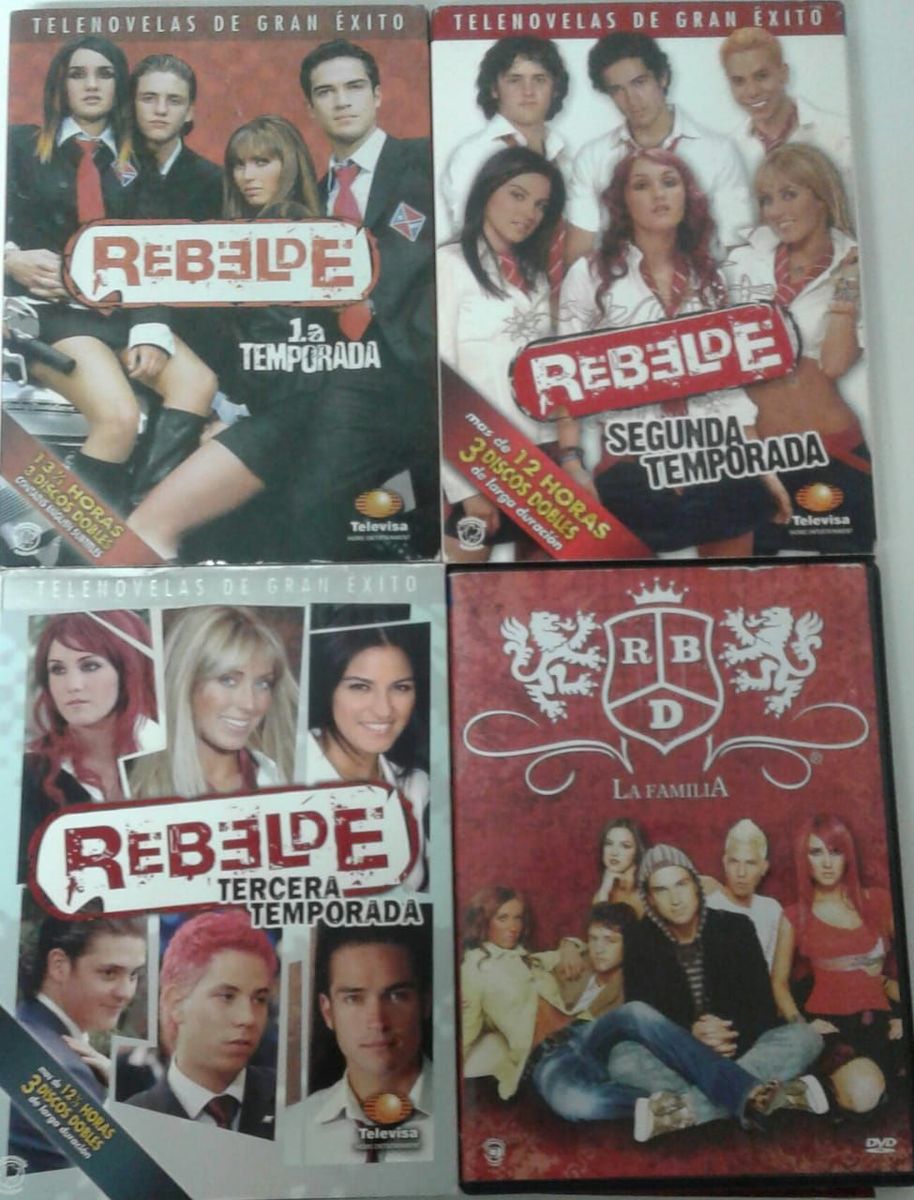 Box Dvd Rebelde + Rbd La Familia | Item de Música Box Dvd Rebelde Usado ...