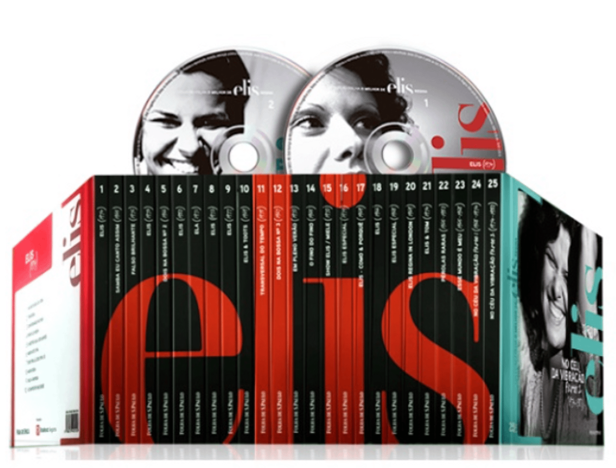 Box Elis Regina - Coleção Folha - Novo - 25 Cds + Box - Raríssimo ...