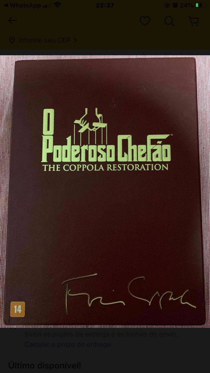 Box - O Poderoso Chefão The Coppola Restoration | Filme e Série Nunca ...