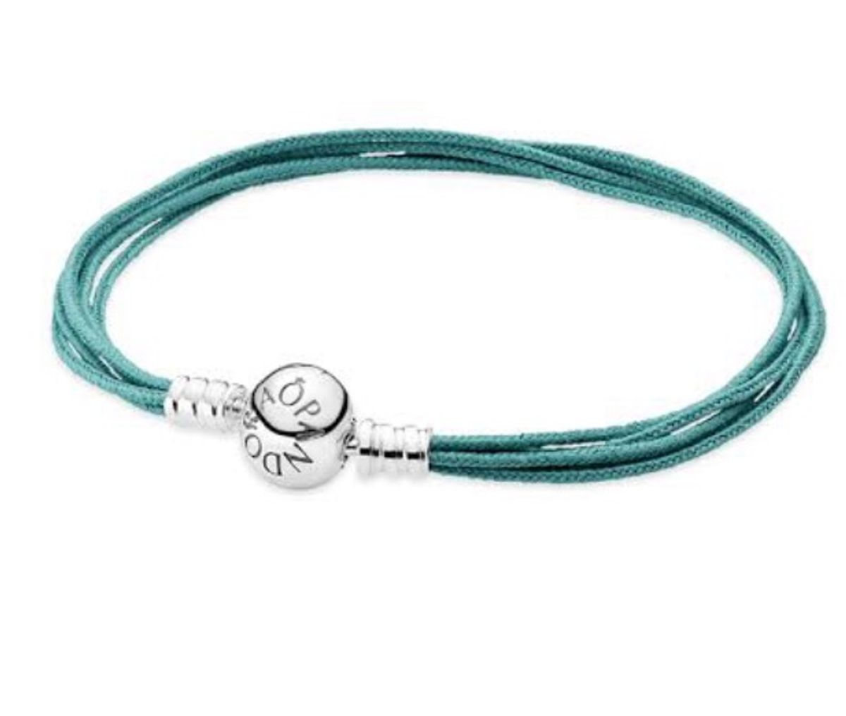 Bracelete Multi Fios Pandora Verde Água | Bijuteria Feminina Pandora ...