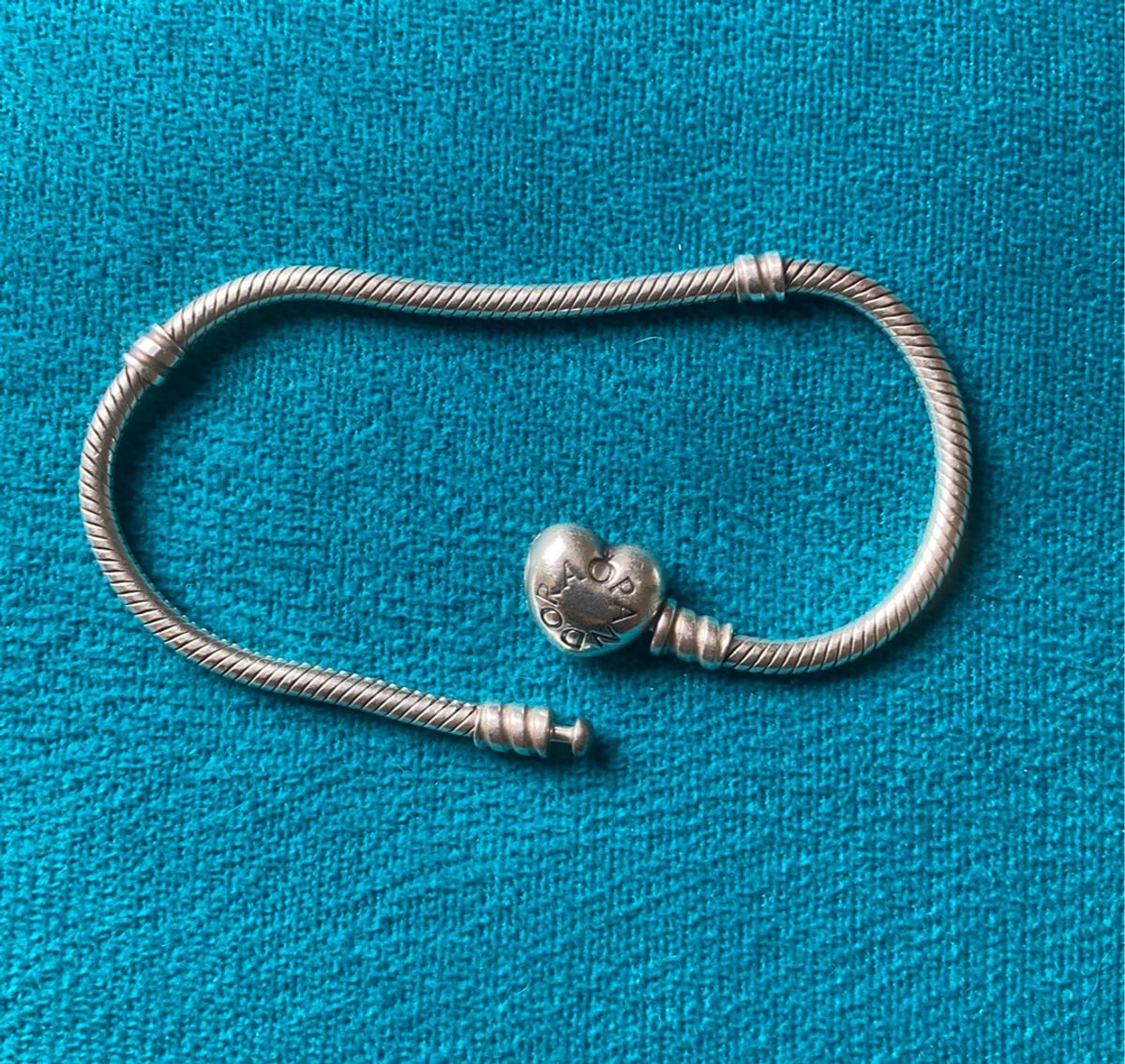 Bracelete Pandora com Fecho de Coração Maleável | Jóia Feminina Pandora ...