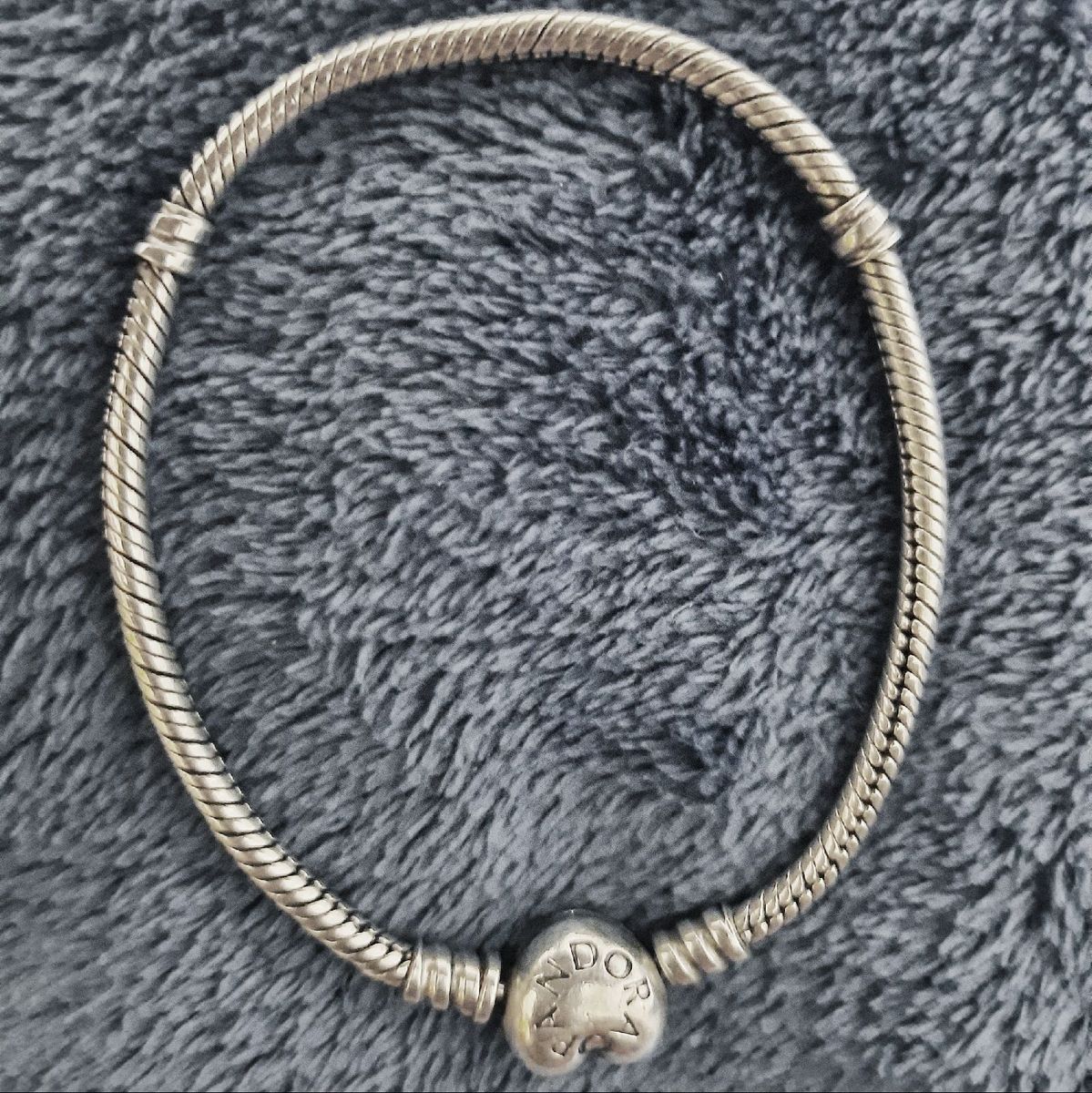 Bracelete Pandora com Fecho de Coração | Jóia Feminina Pandora Usado ...