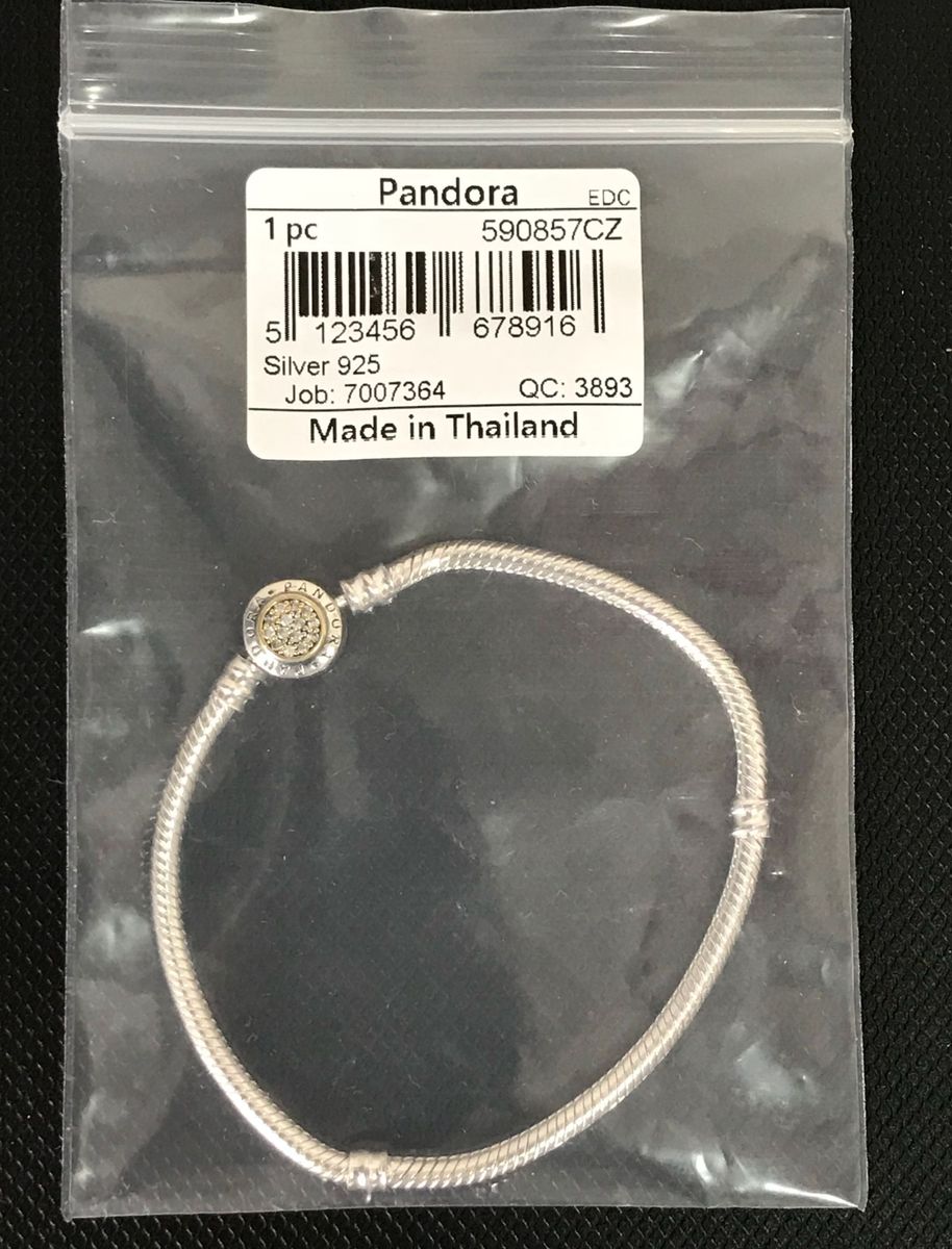 Bracelete Pandora Crie &combine com Brilho em Ouro | Jóia Feminina ...