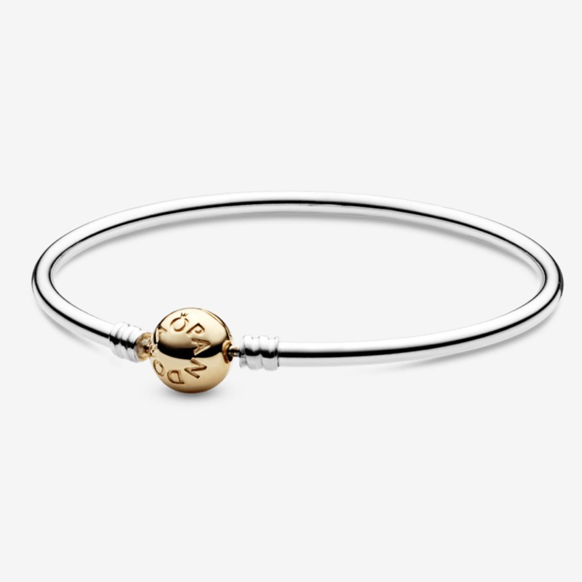 Bracelete Pandora Moments Rígido com Fecho Dourado | Jóia Feminina ...