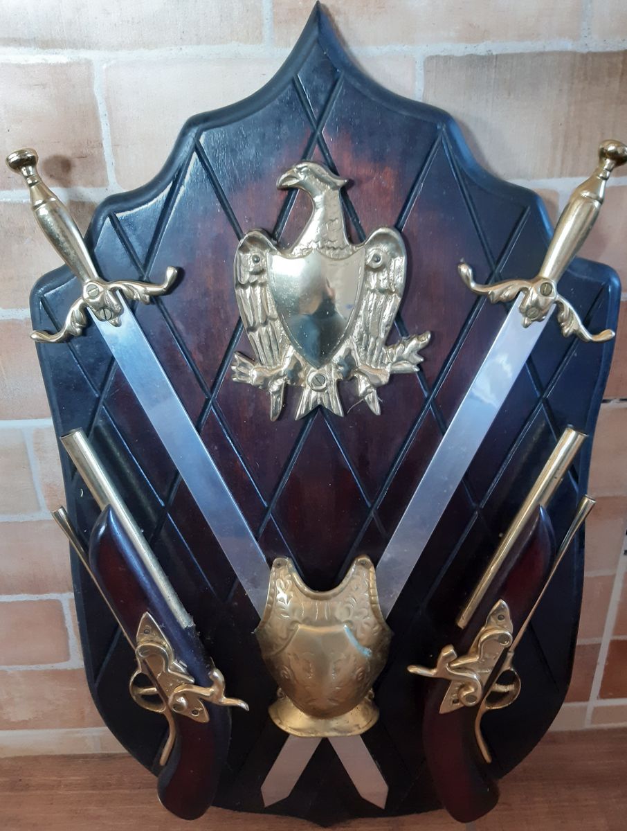 Brasão Medieval Relíquia de Parede | Item de Decoração Usado 85440717 ...