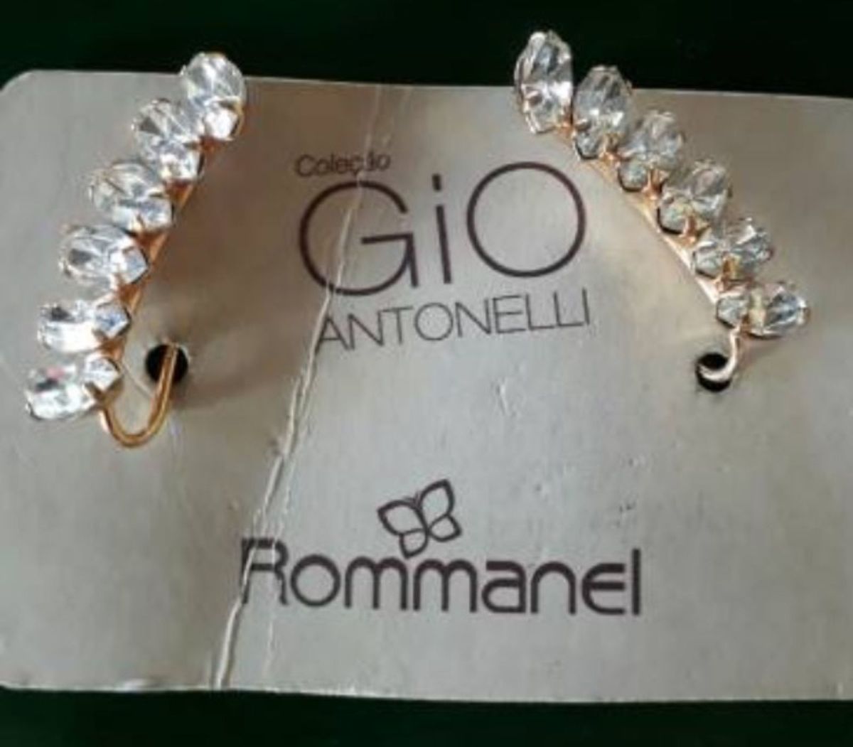 Brinco Rommanel Gio Antonelli | Bijuteria Feminina Romannel Nunca Usado ...