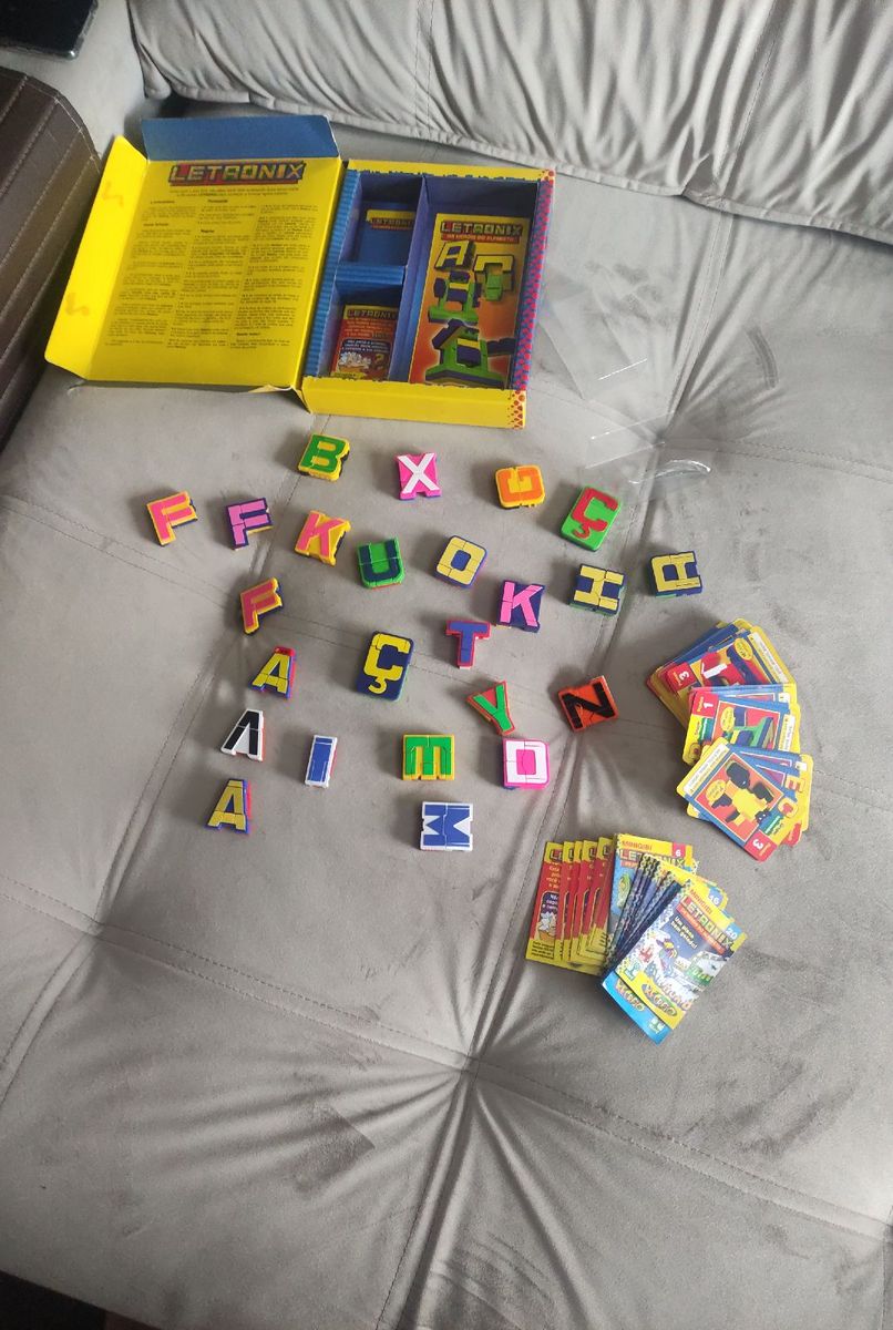 Brinquedo Conjunto Letronix Recreio Antigo Raro Original Oficial ...