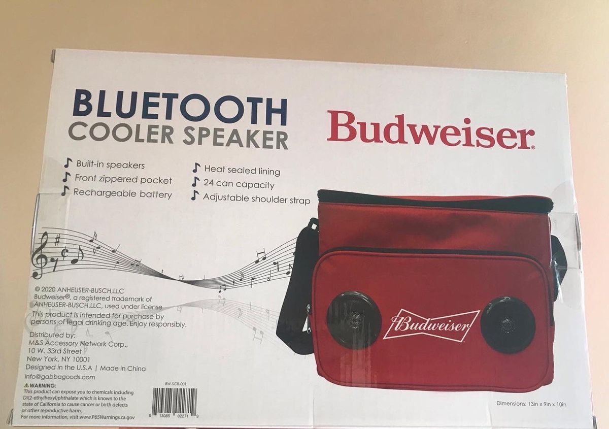 Budwiser Bluetooth Som | Item Info & Eletro Budweiser Nunca Usado ...