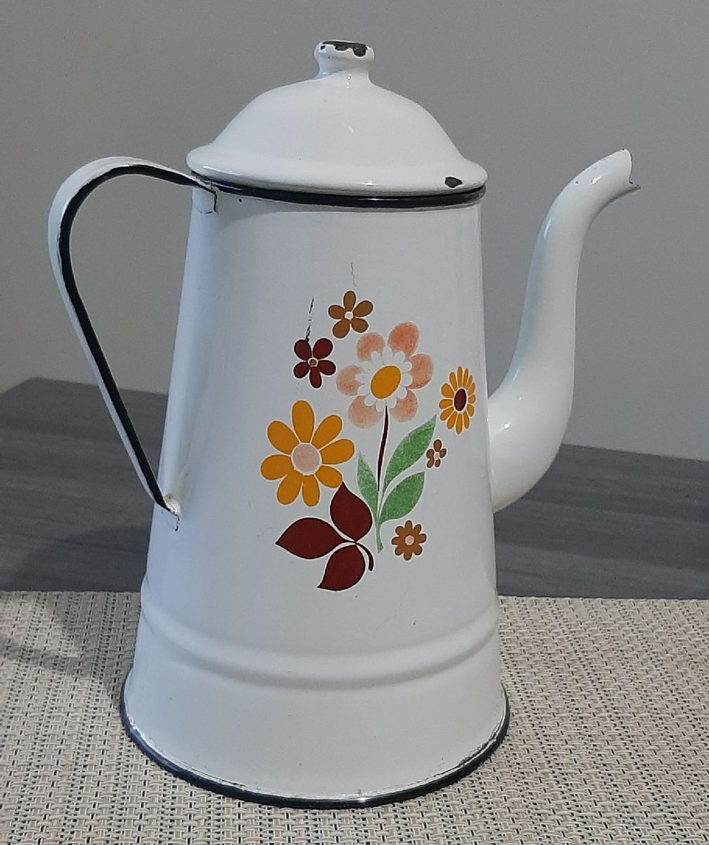 Bule Antigo Esmaltado | Produto Vintage e Retro Esmaltado Usado ...