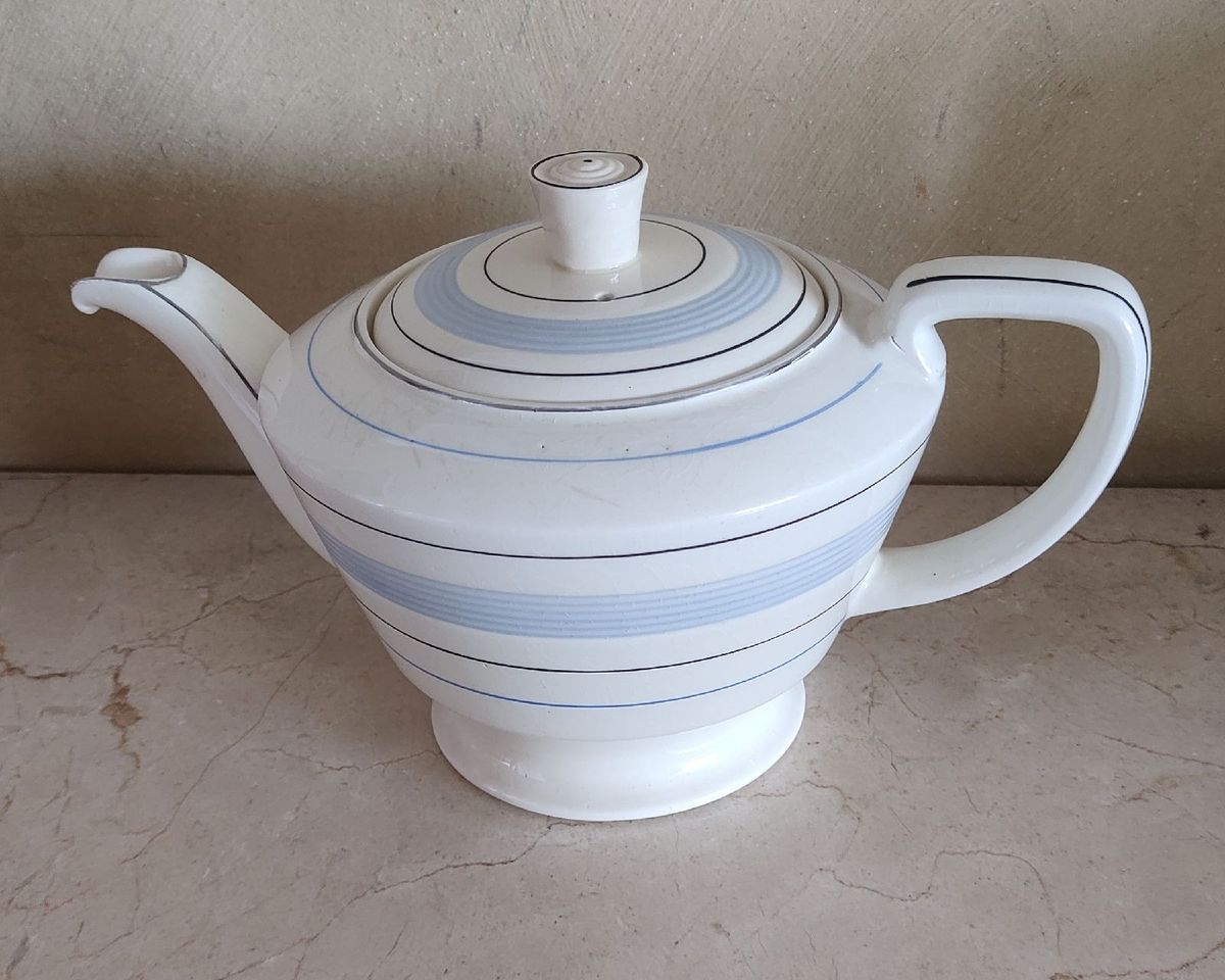 Bule Inglês Anos 50 | Produto Vintage e Retro Wood's Ivory Ware Usado ...