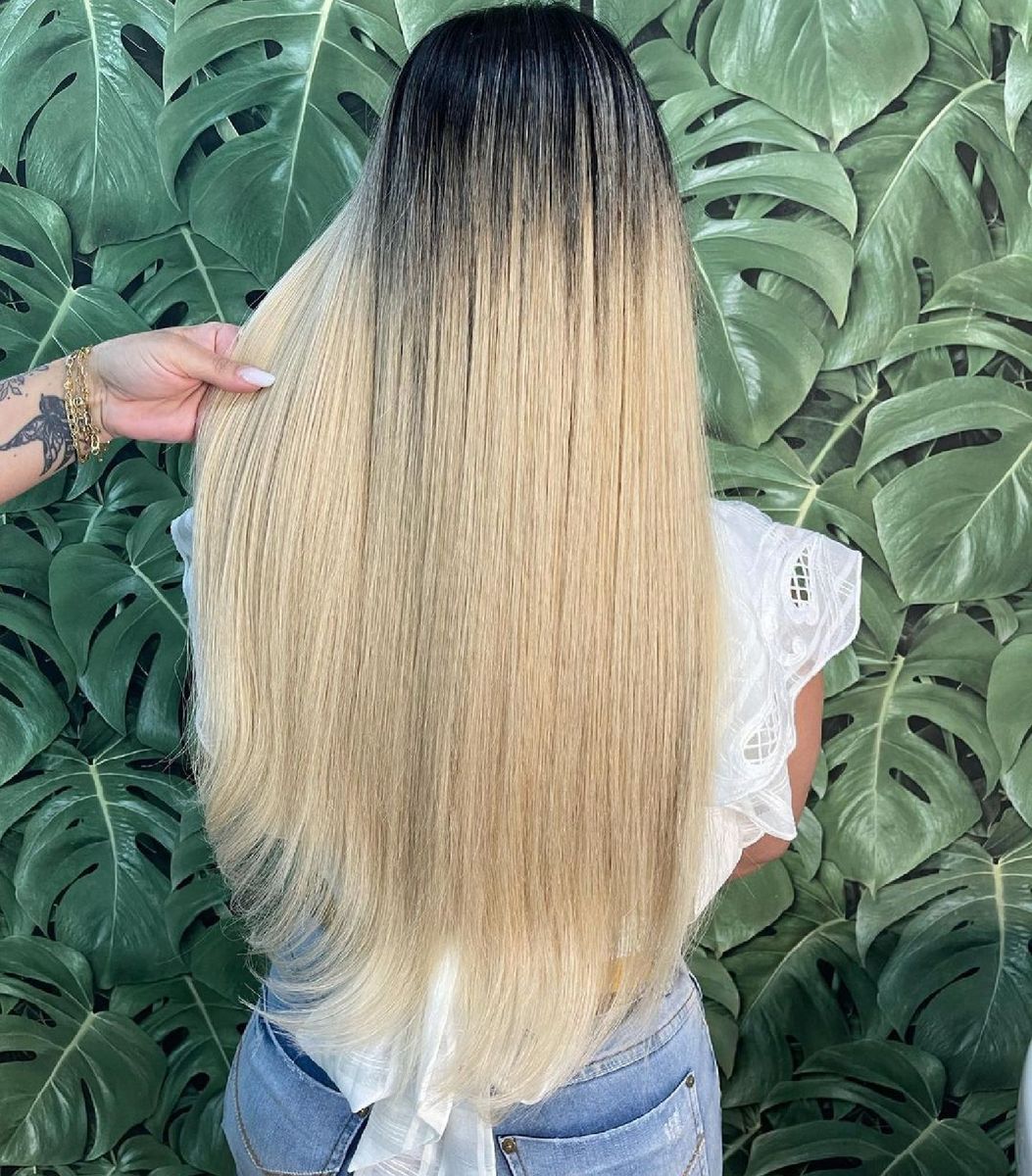 Cabelo Humano 60 Cm 200 Gramas Loiro | Produto p/ Cabelos Feminino Bio ...