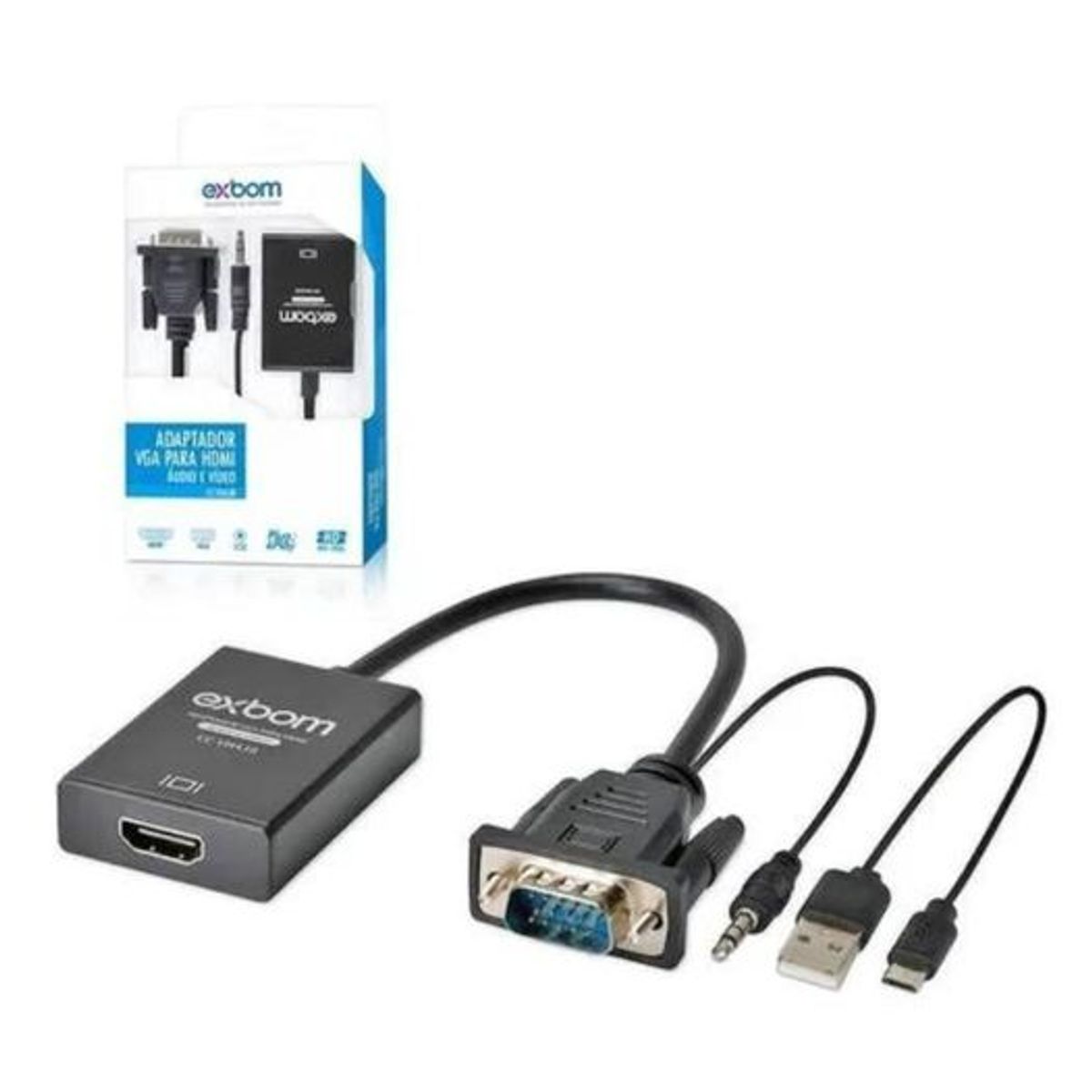 Cabo Conversor Vga/hdmi Cc-hva30 Exbom | Item Info & Eletro Exbom Nunca ...