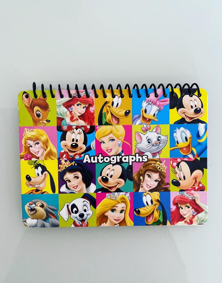 Caderno de Autógrafos da Disney Comprado em Orlando-florida | Livro ...
