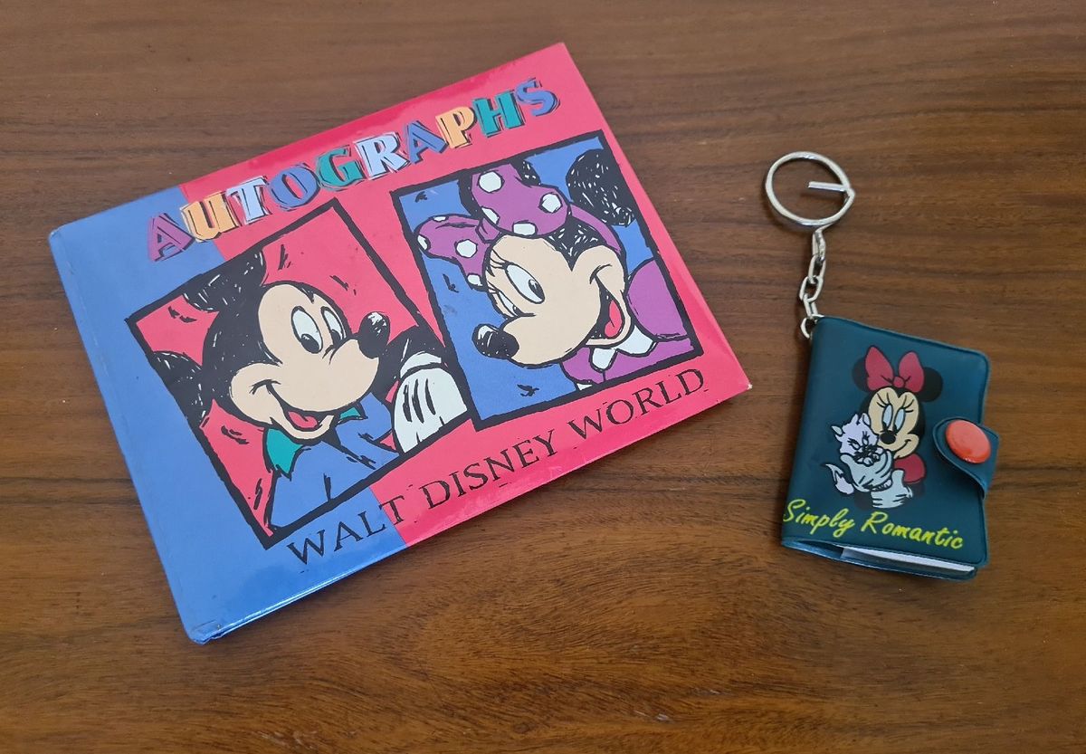 Caderno D Autógrafos Bloco/personagens Disney- Vintage - Década de 90 ...