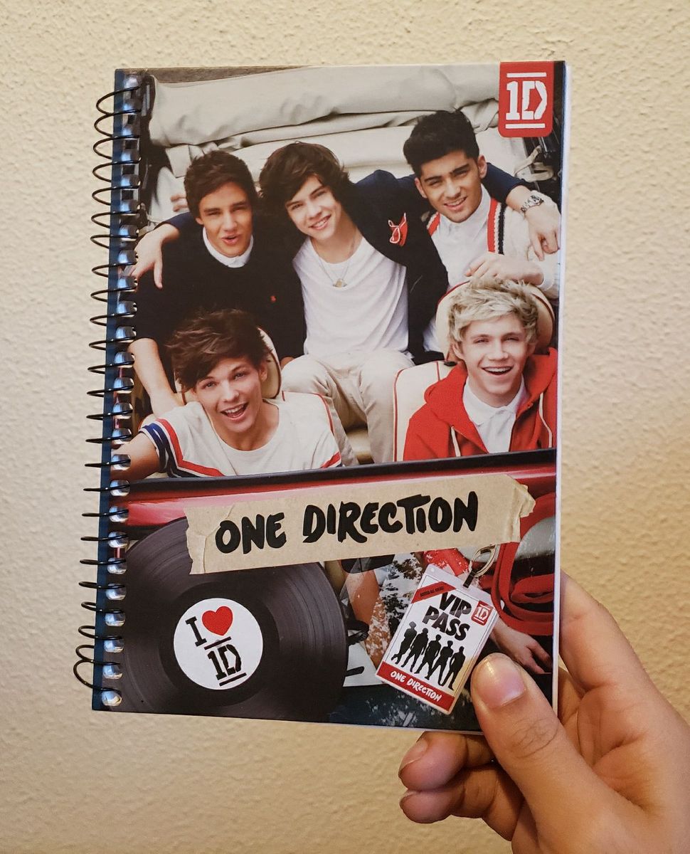 Caderno One Directiom | Item de Música One Direction Nunca Usado ...