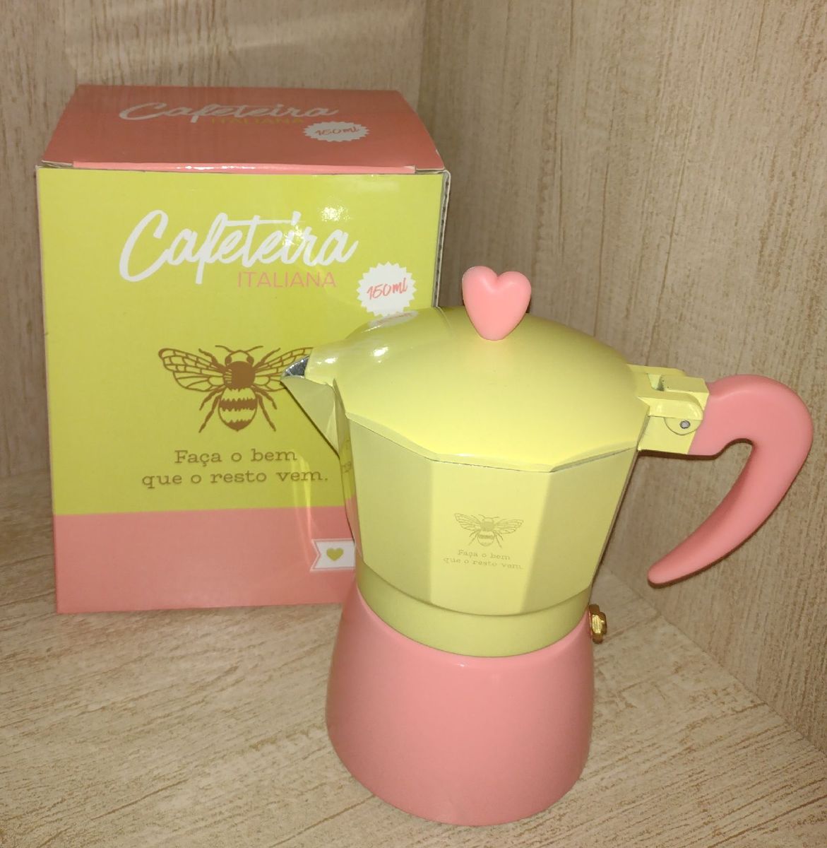 Cafeteira Italiana Uatt Esmaltada | Chaleira | Rosa | Porquinho | Pink ...