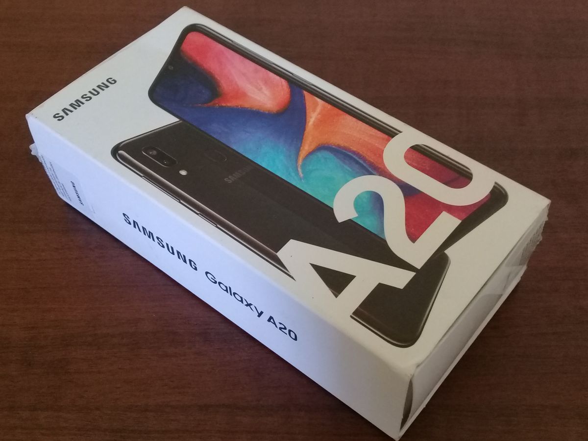 Caixa Celular Samsung A20 | Samsung Galaxy Samsung Usado 47651503 | enjoei