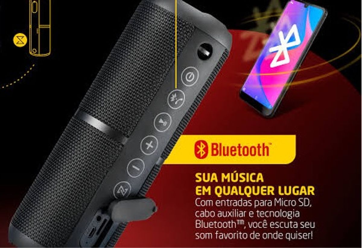 Caixa de Som Bluetooth Pulse Wave 2 | Item de Música Pulse Usado ...