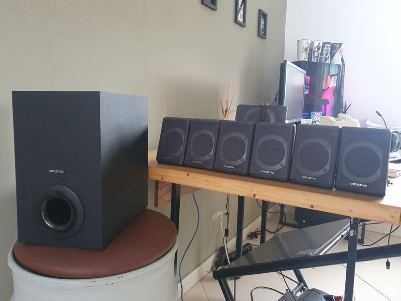 Caixa de Som Home Theater Spire Creative Inspire P7800 | Item de Música ...