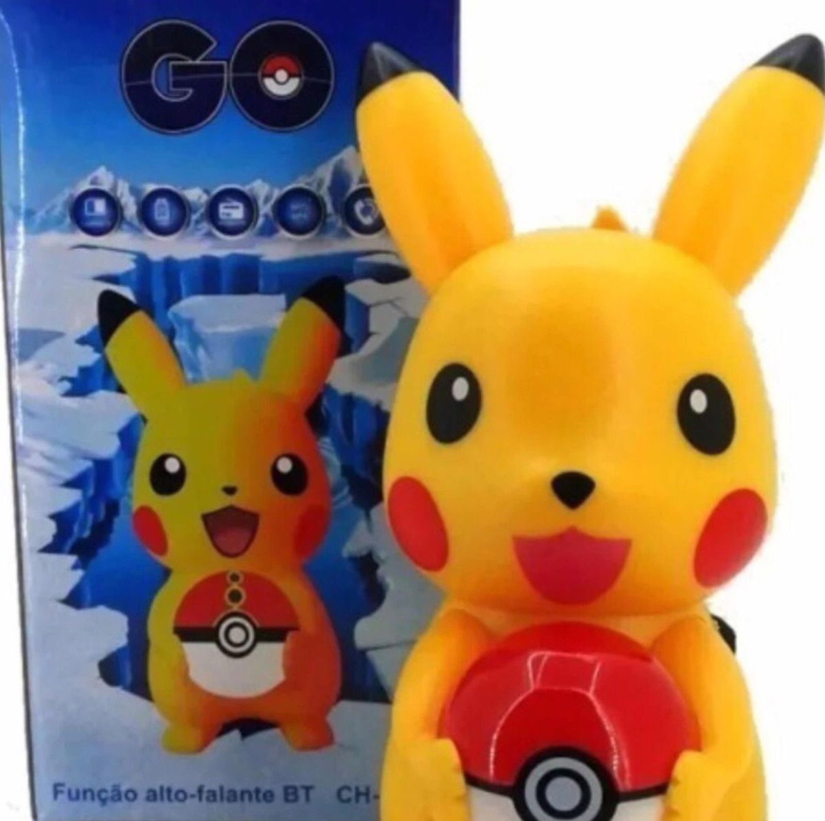 Caixa Som Led Bluetooth Pokémon Pikachu Mp3 Radio Fm Sd Usb | Item Info ...