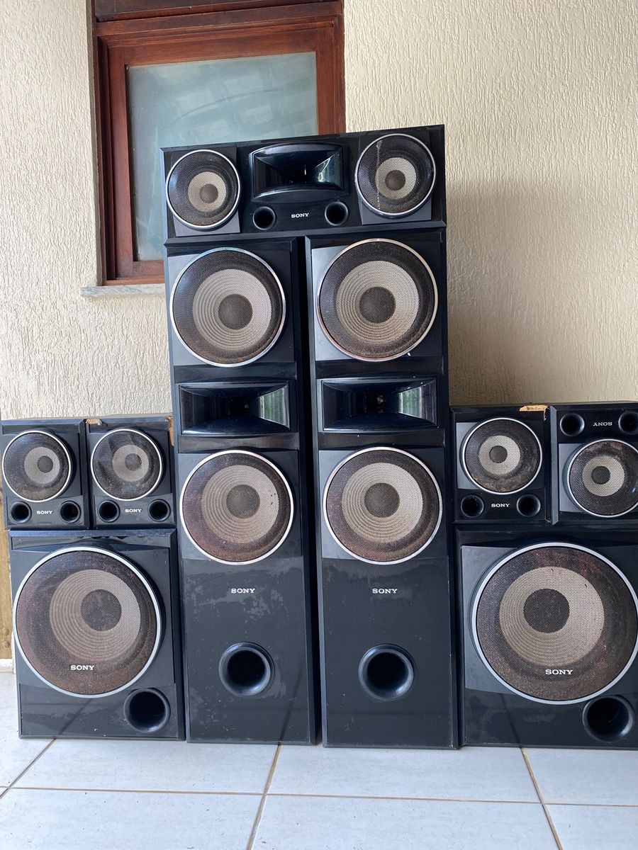 Caixas de Som Home Theater Sony Muteki | Item de Música Sony Usado 84484106 | enjoei
