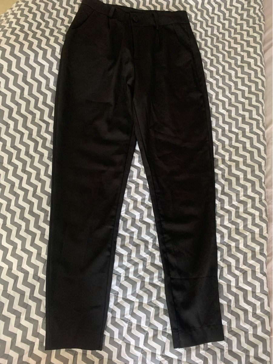Calça Alfaiataria Preta | Calça Feminina Usado 98426683 | enjoei