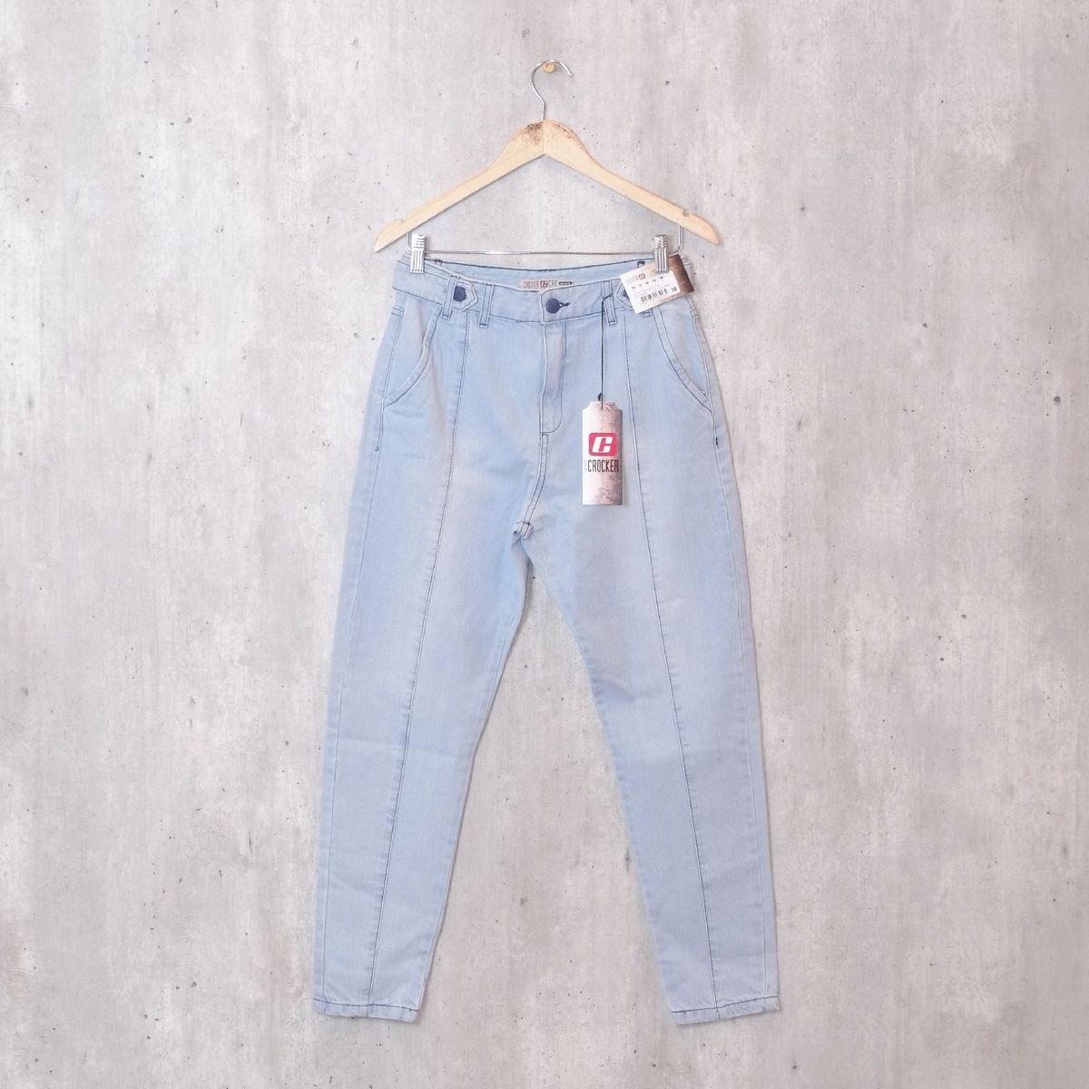 Calça Azul Clara Jeans Crocker | Calça Feminina Crocker Nunca Usado ...