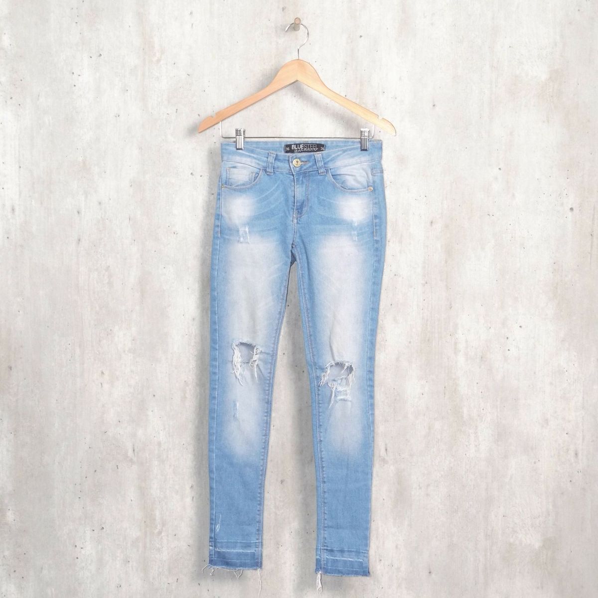 Calça Azul Clara Jeans | Calça Feminina Blue Steel Usado 29716561 | enjoei