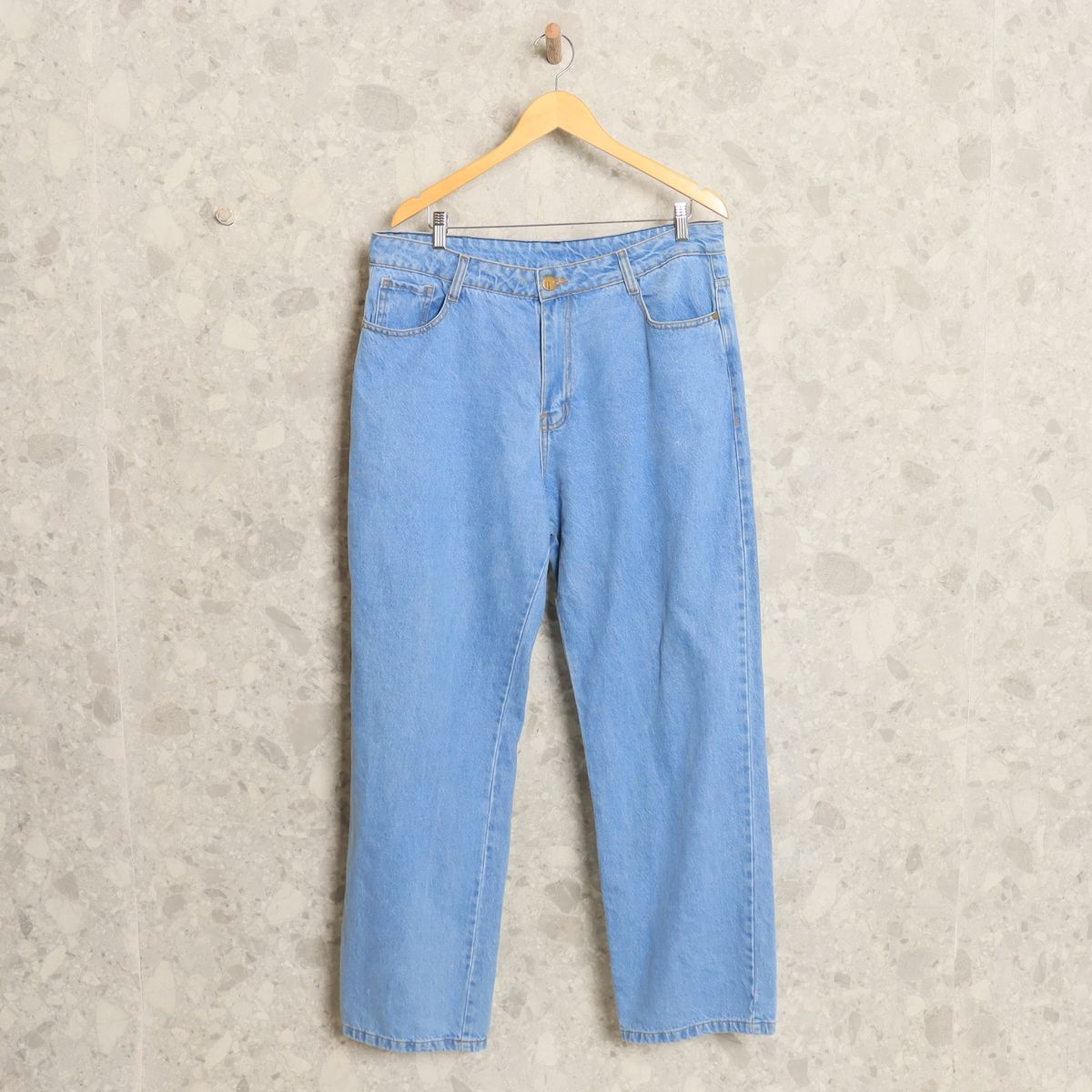 Calça Azul Clara Premium Denim | Calça Feminina Premium Denim Usado ...