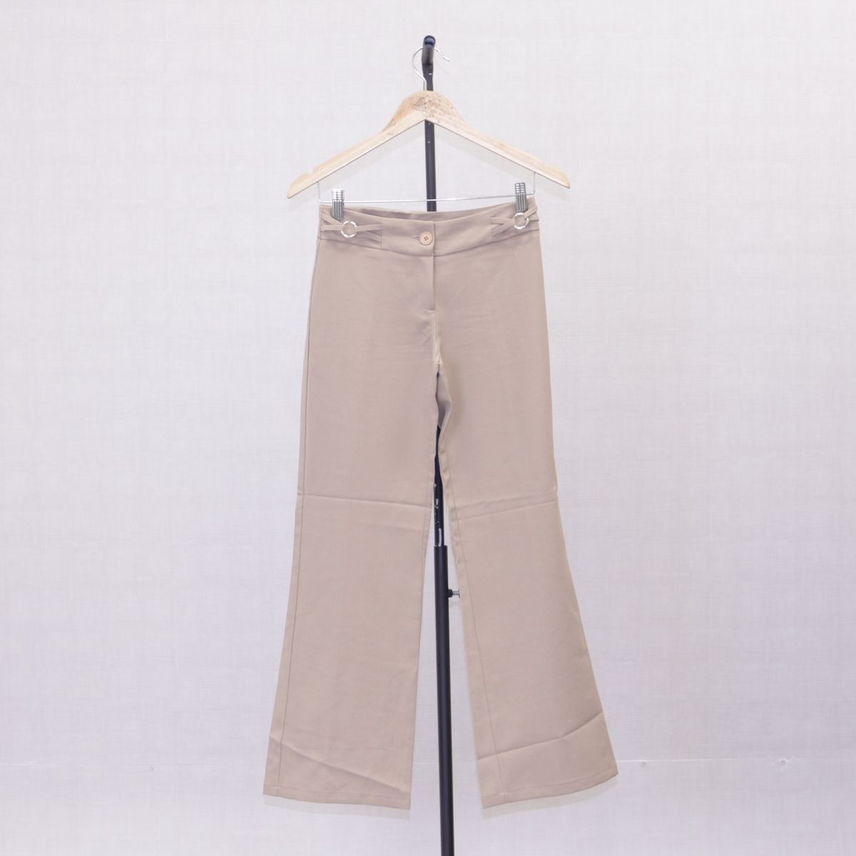 Calça Bege Alfaiataria Anne Kanner | Calça Feminina Anne Kanner Usado ...