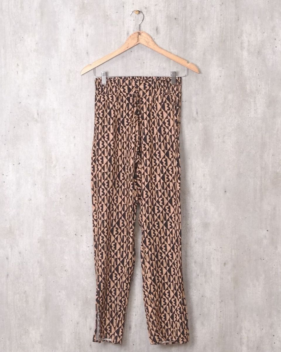 Calça Bege Geométrica Mafia Braileira | Calça Feminina Mafia Brasileira ...