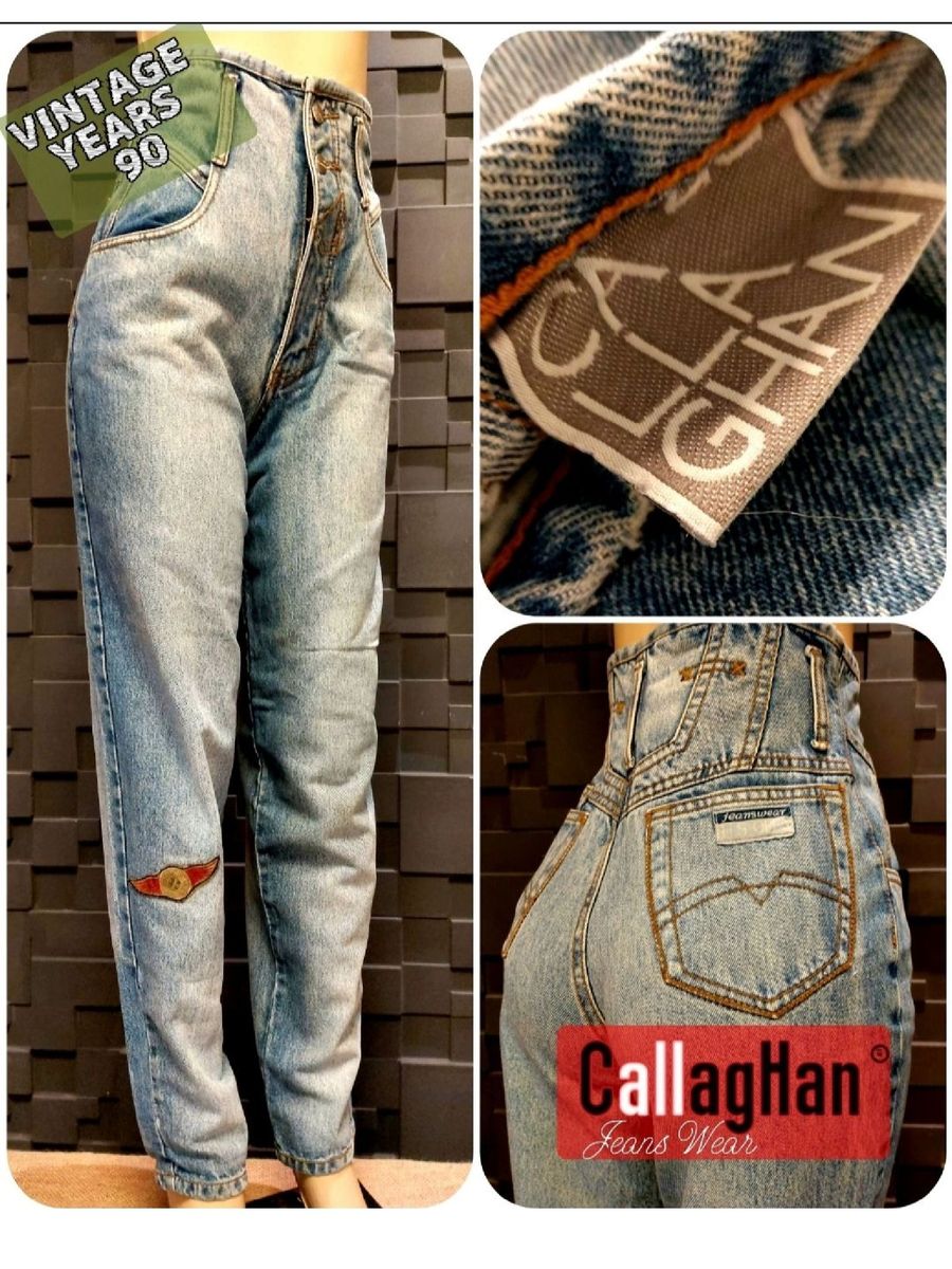 Calça Callaghan Cós Alto Anos 90 | Calça Feminina Callaghan Nunca Usado ...