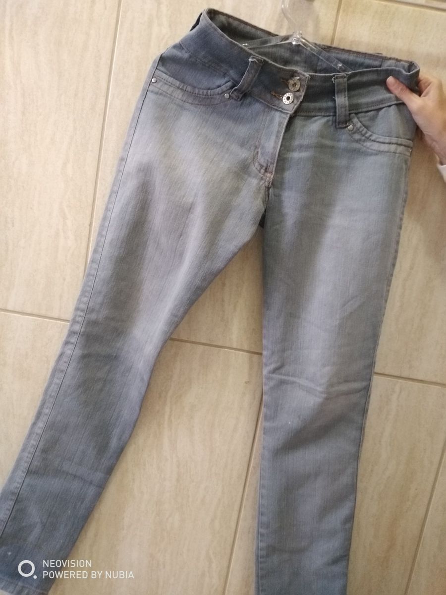 Calça Cinza Team Work 40 | Calça Feminina Team Work Usado 86754453 | enjoei