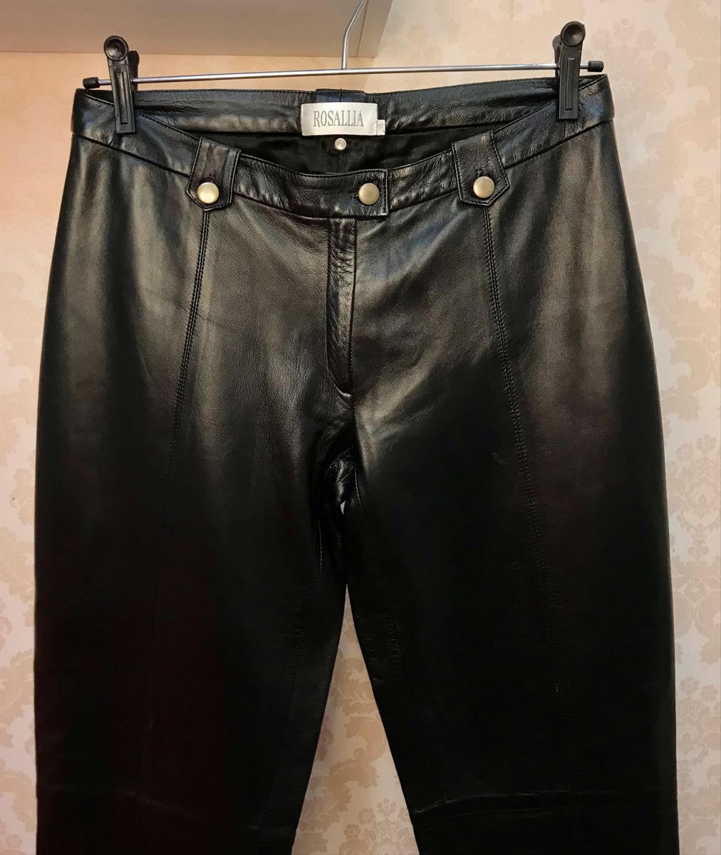 Calça De Couro Legítimo Calça Feminina Rosália Usado 69963997 Enjoei