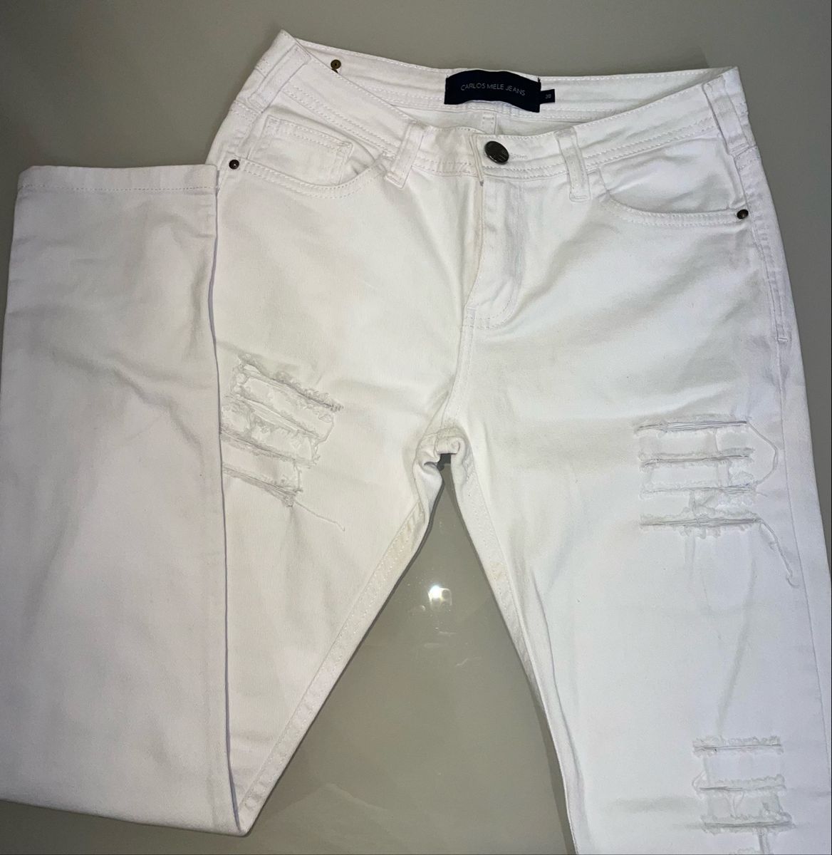 Calça Jeans Carlos Miele | Calça Feminina Carlos Miele Usado 77177471 ...